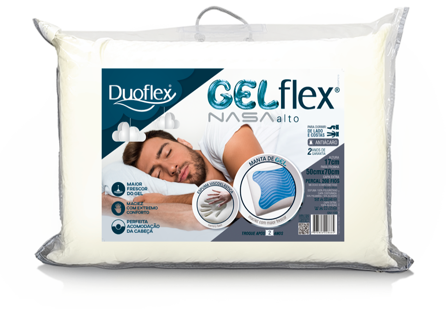 GELFLEX NASA ALTO - Travesseiro GELflex Nasa | Duoflex